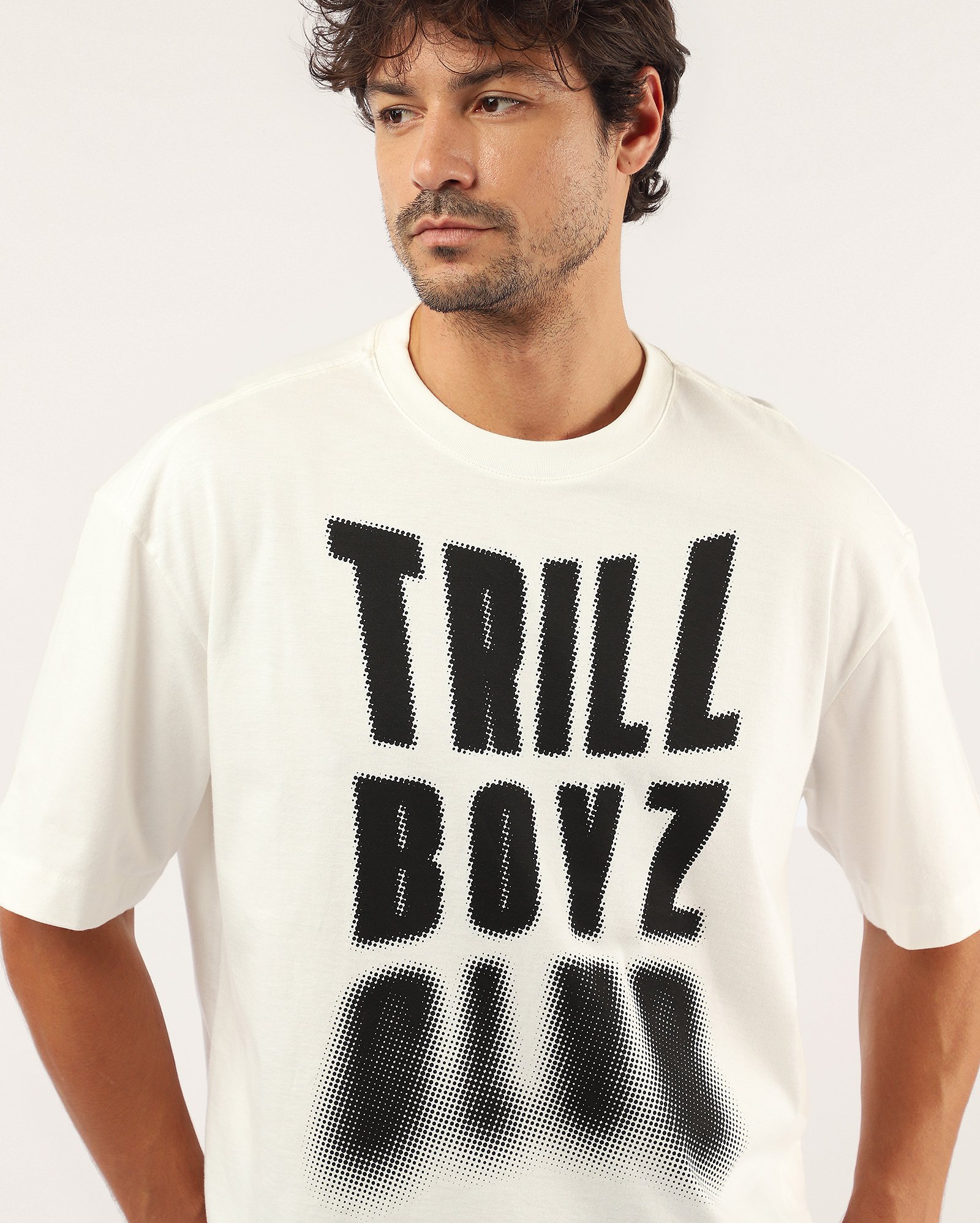 Riachuelo | Camiseta masculina boxy trill boyz club branca