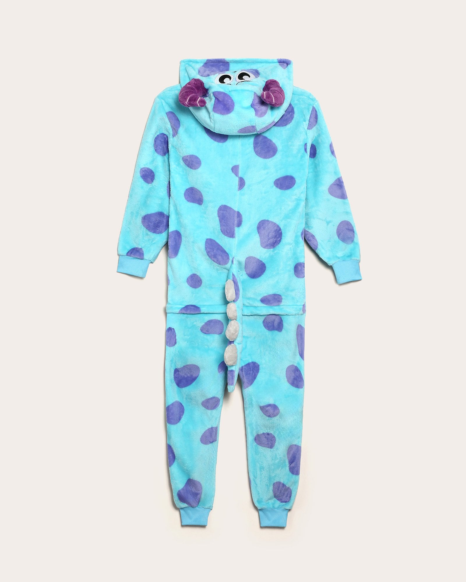 Riachuelo | Macacão pijama bebê de fleece com capuz Sulley azul | FANLAB