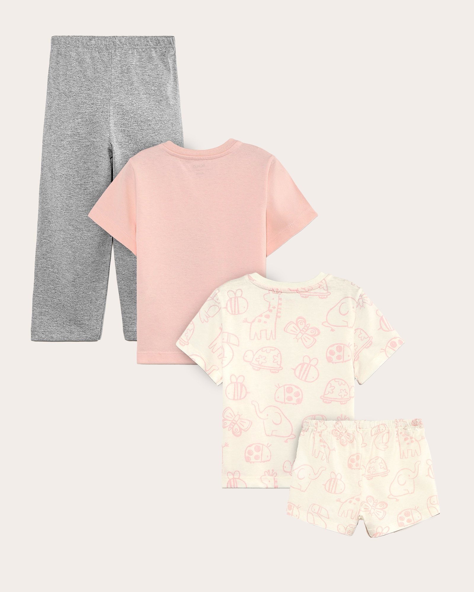 Riachuelo | Kit pijama infantil 4 peças bichinhos 2-4A - multicor