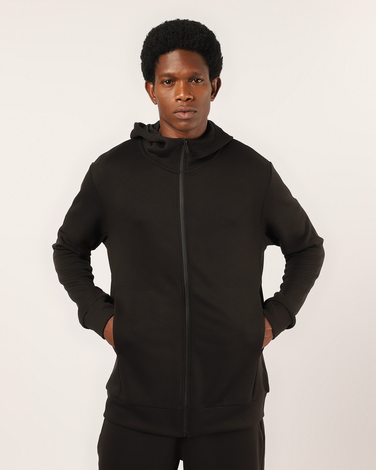 Riachuelo | Jaqueta masculina scuba - Preto | Body Work