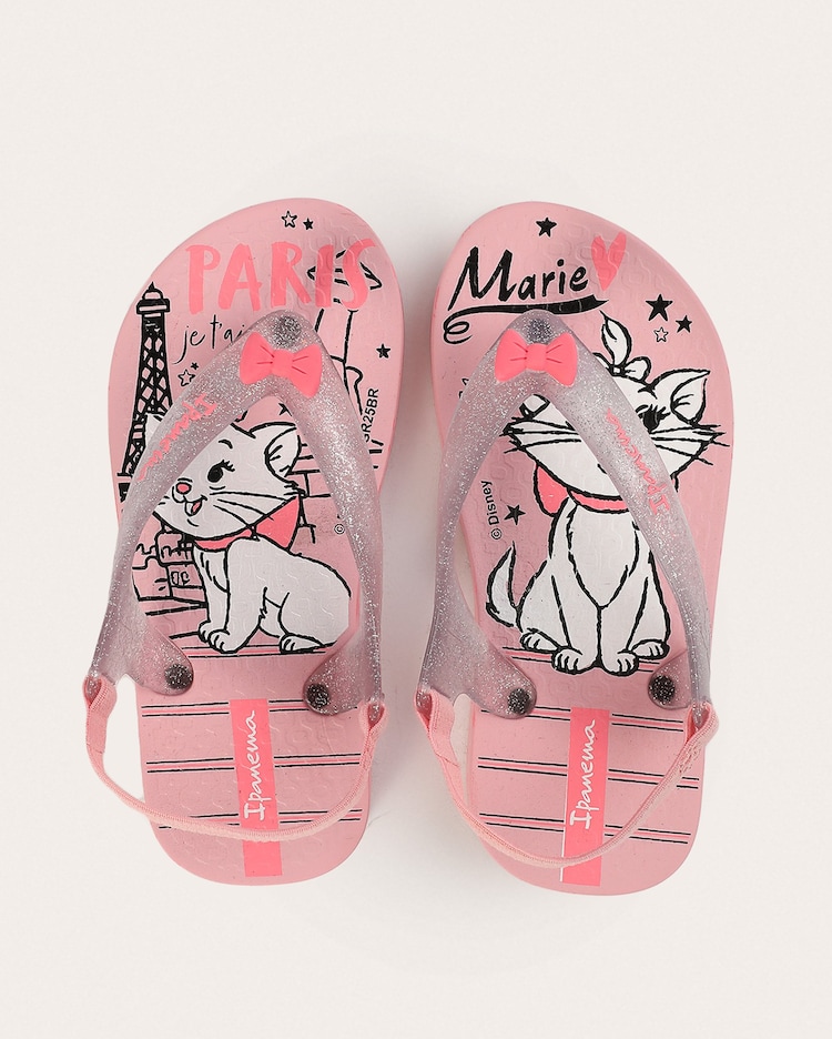 Riachuelo Chinelo Bebê Gatinha Marie Com Elástico Rosa Ipanema
