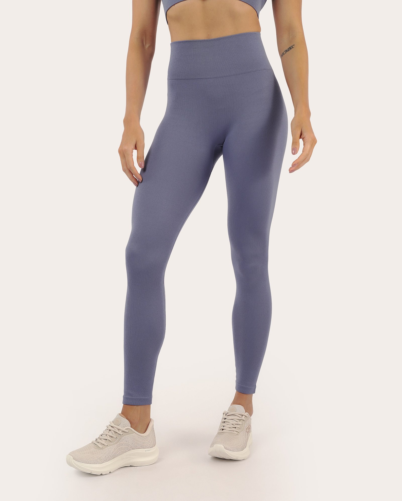 Riachuelo | Calça legging esportiva Seamless Sculp - Azul | Body Work