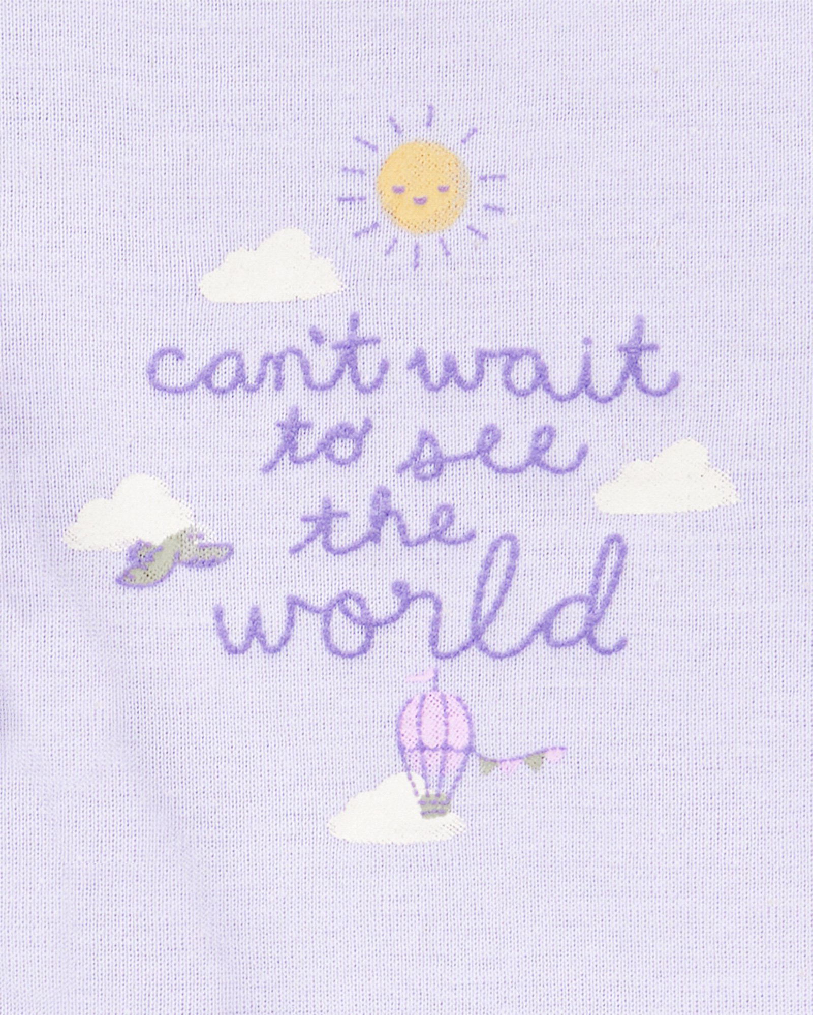 Conjunto longo bebê 3 peças balões branco | Carter's | Carter's Oficial