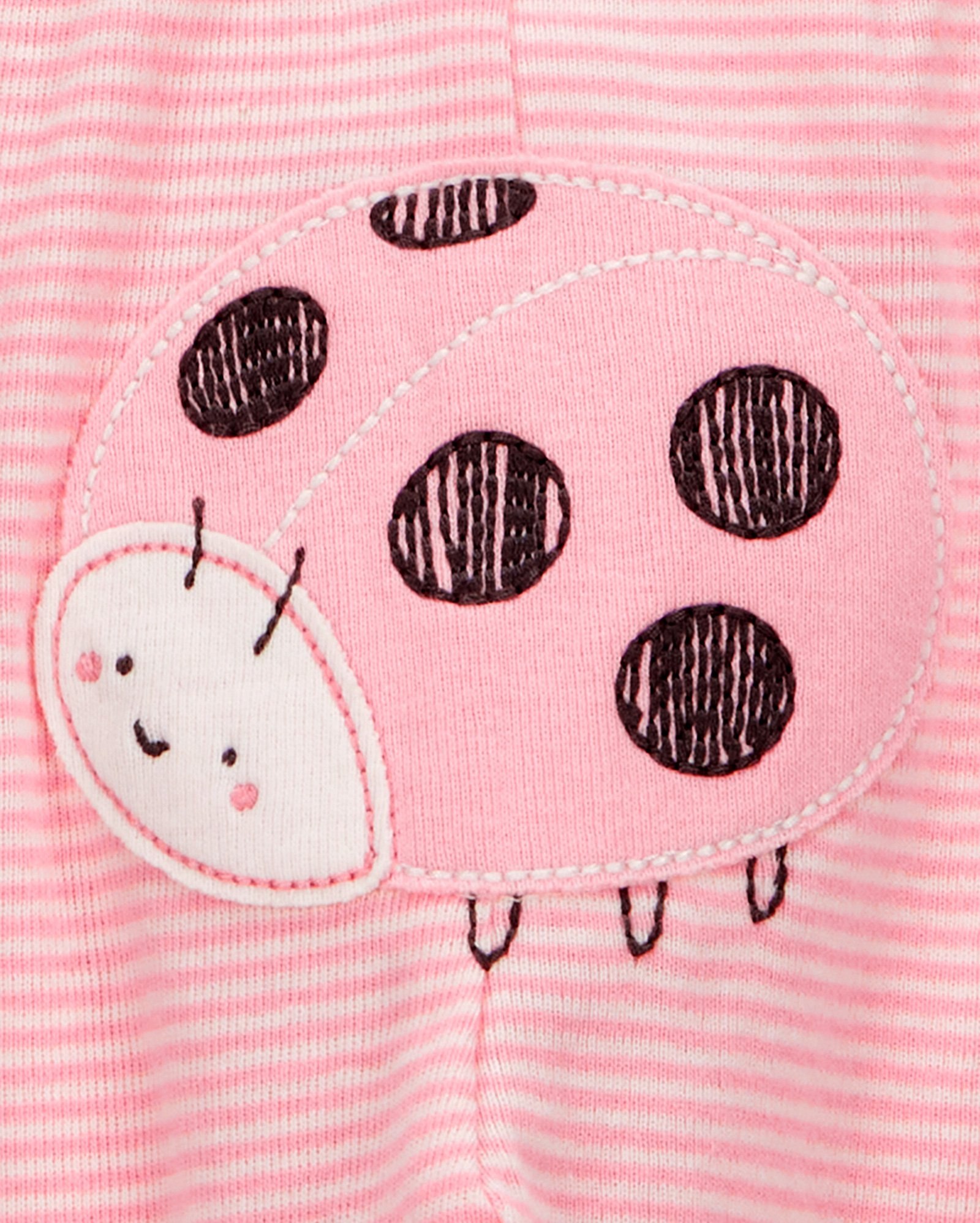 Conjunto longo bebê 3 peças joaninha rosa | Carter's | Carter's Oficial