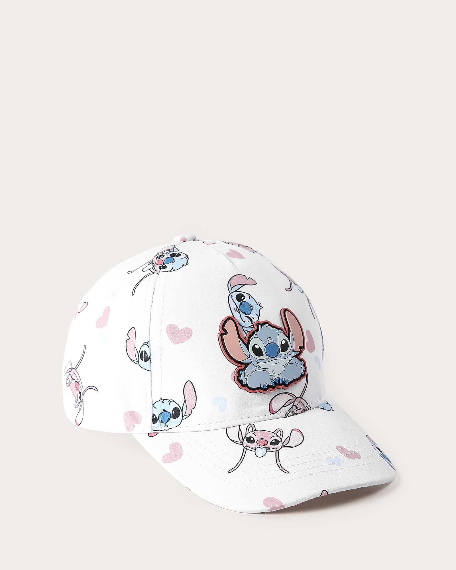 Riachuelo | Boné infantil aba curva Lilo & Stitch - branco | Disney