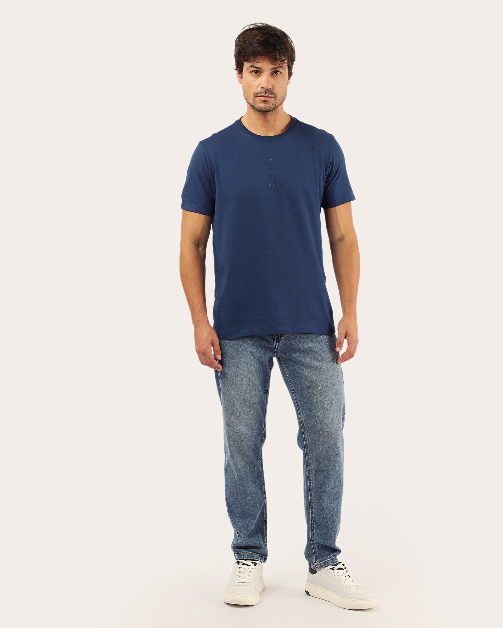 Riachuelo | Camiseta masculina regular sun ocean breeze - azul