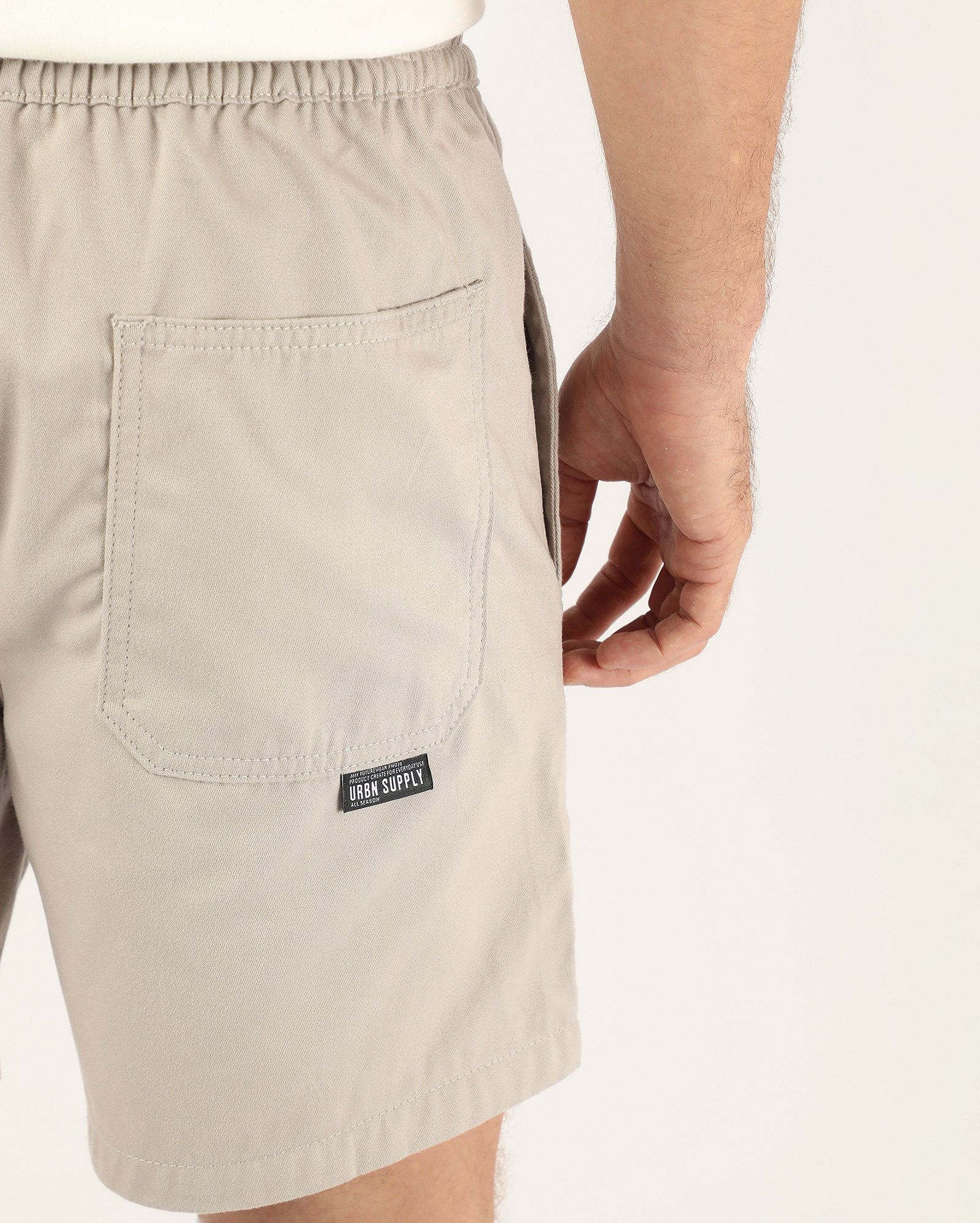 Riachuelo | Bermuda sarja masculina cós elástico com cordão - cinza ...