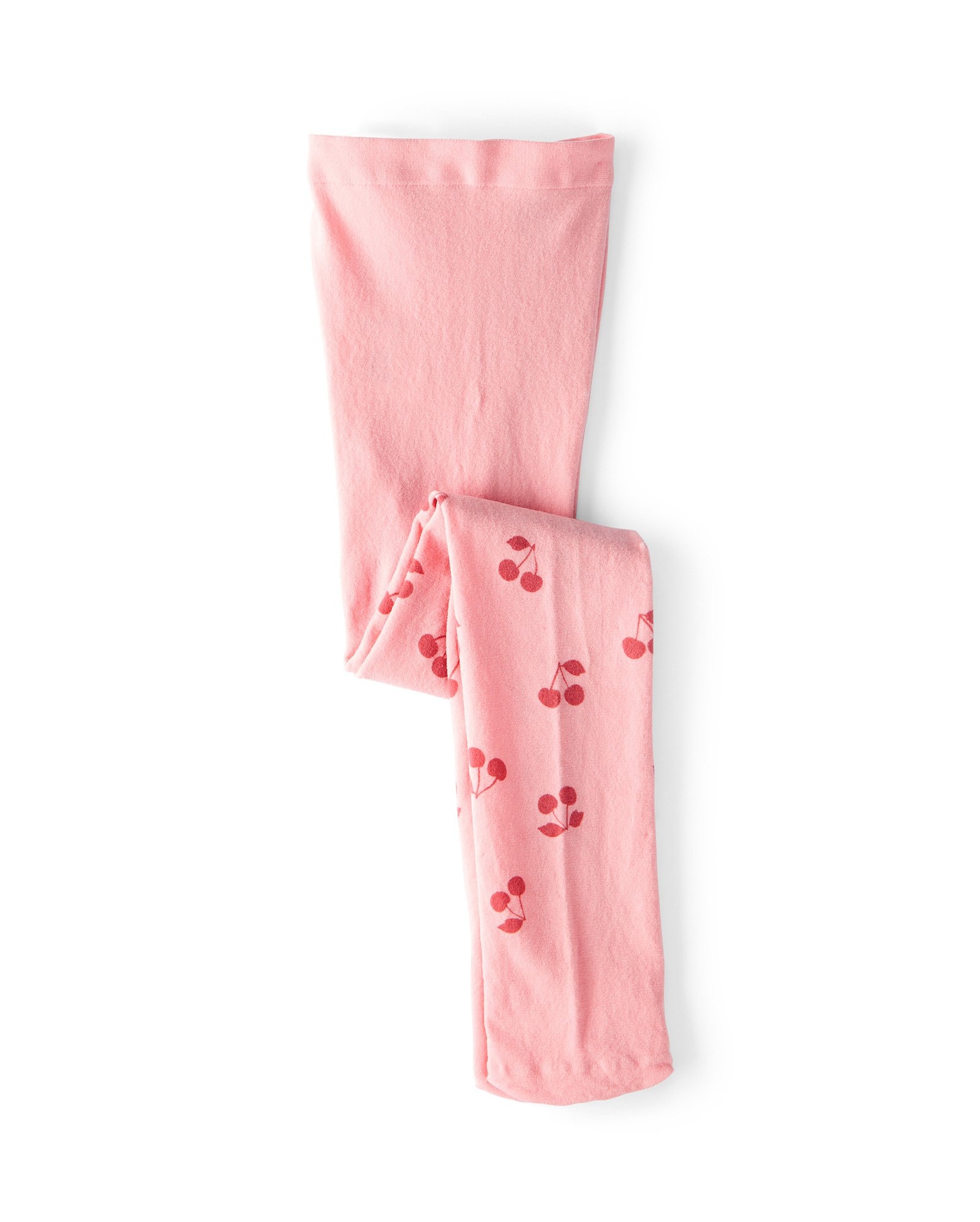 Meia-calça infantil cerejas - rosa | Carter's | Carter's Oficial