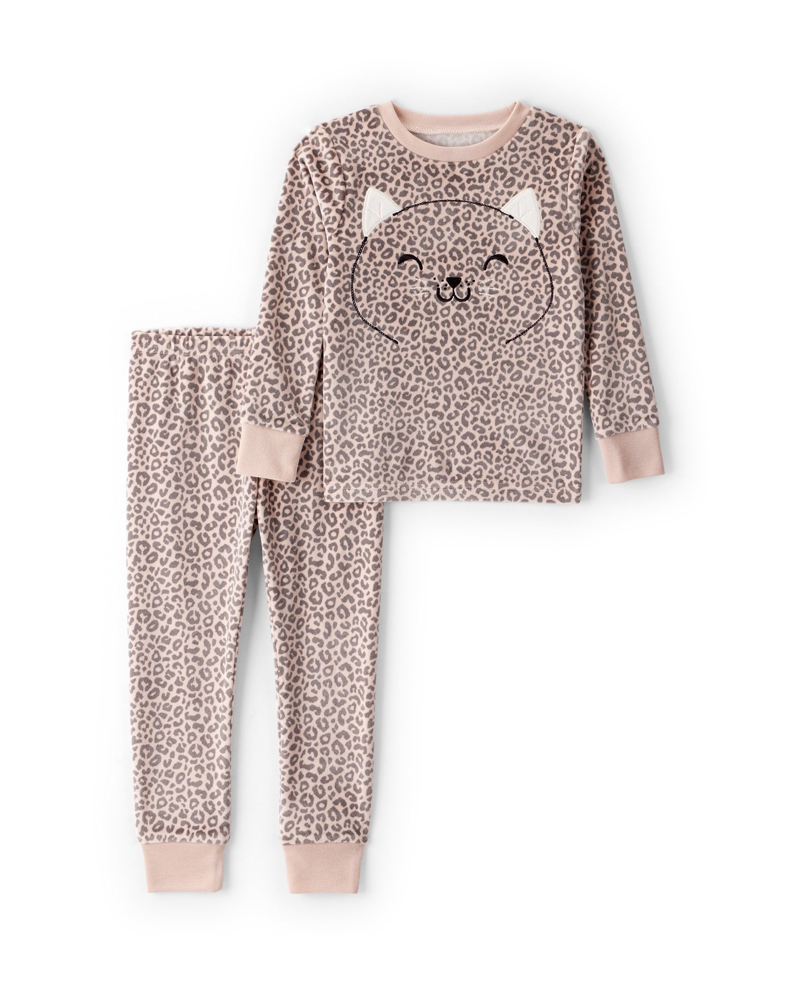 Pijama longo infantil 2 peças em plush onça - bege | Carter's | Carter ...