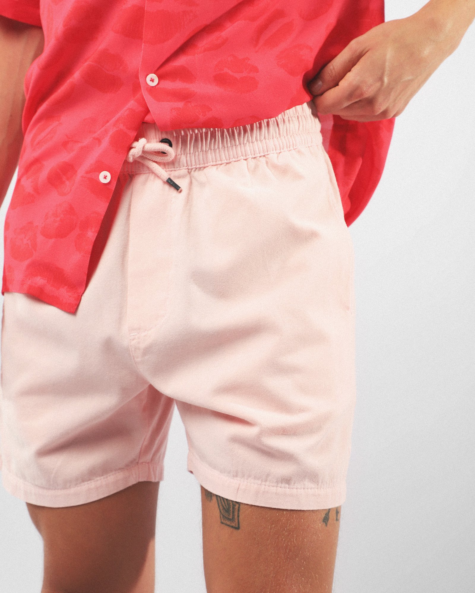 Riachuelo | Short sarja masculino reto - Rosa Claro | Pool Jeans