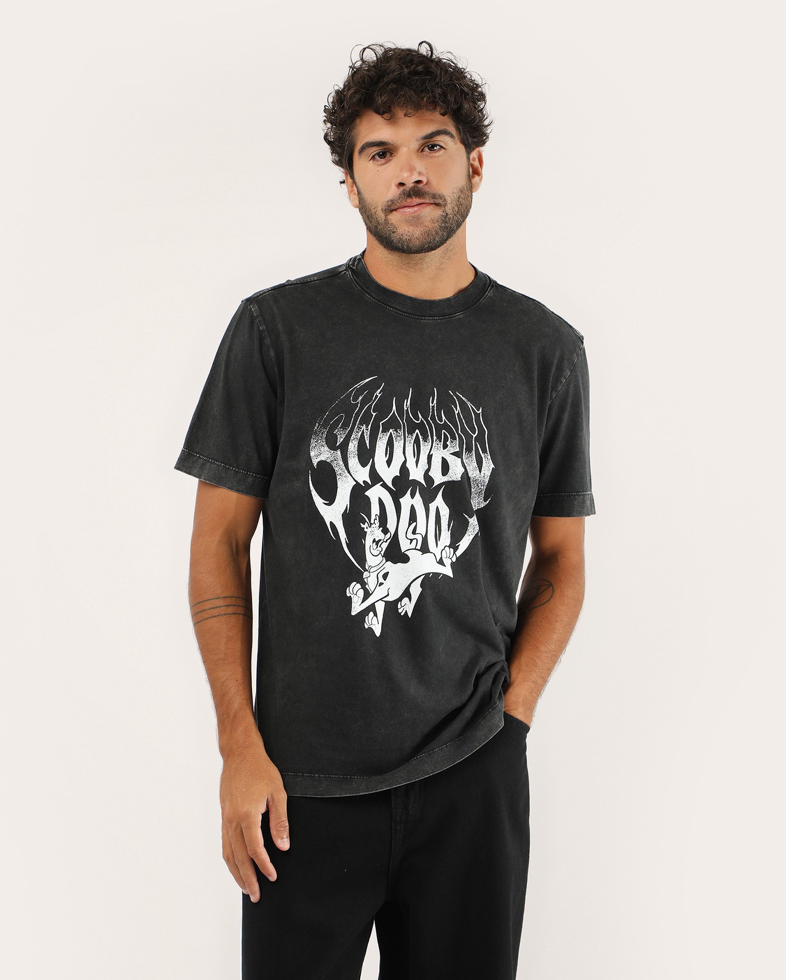 Riachuelo | Camiseta masculina regular Scooby Doo - preta | Warner Bros
