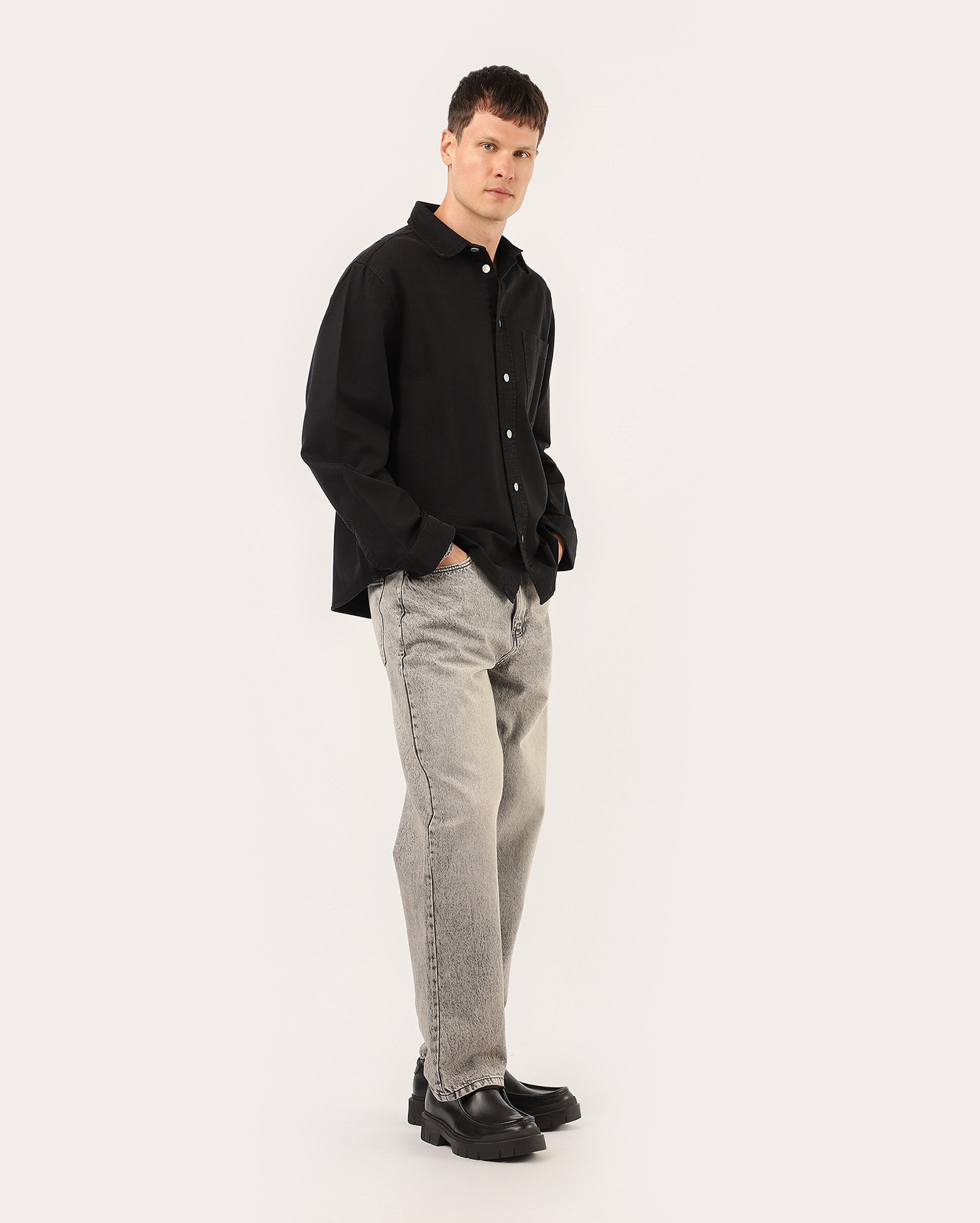 Riachuelo | Calça black jeans masculina reta estonada | Pool Jeans