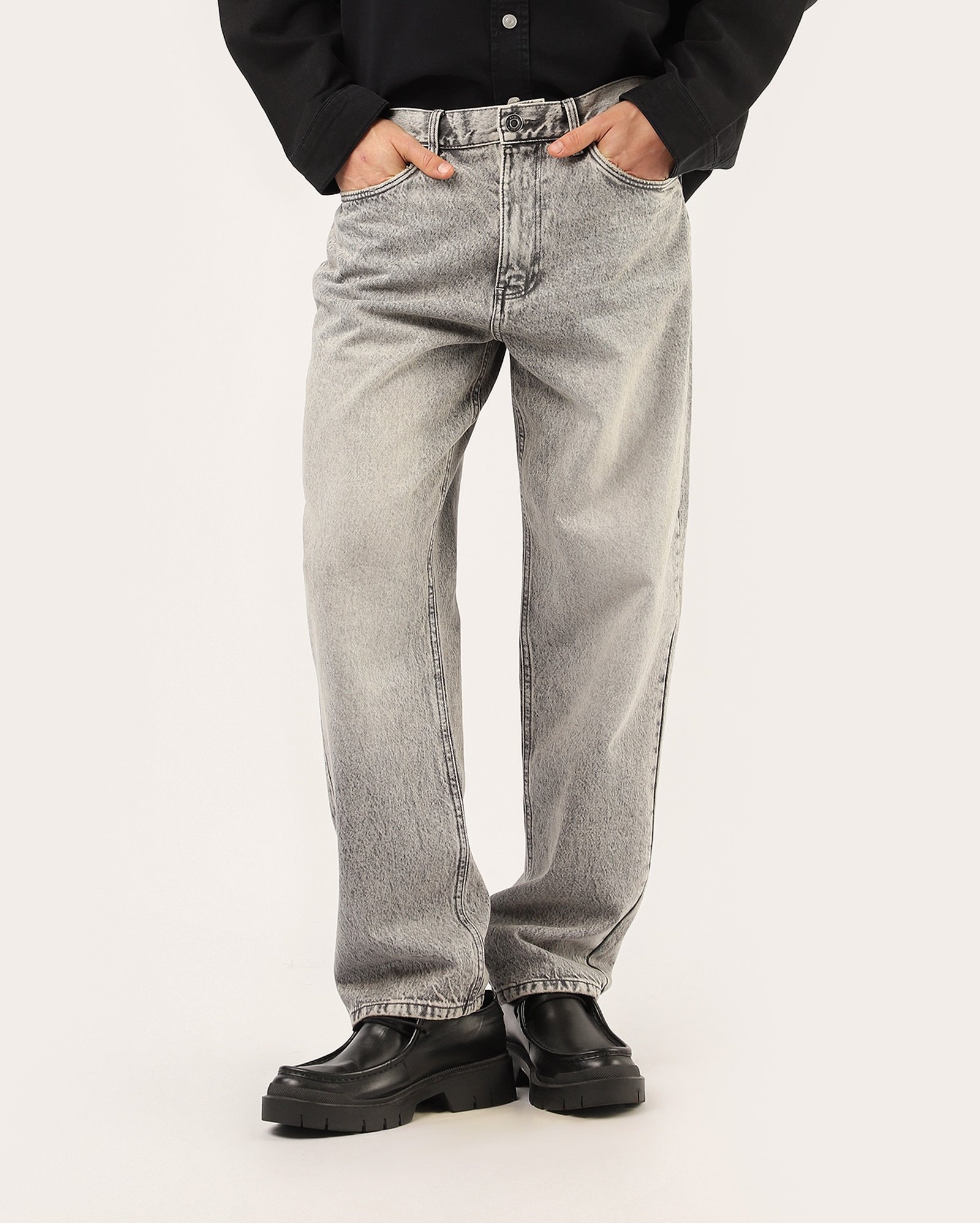 Riachuelo | Calça black jeans masculina reta estonada | Pool Jeans