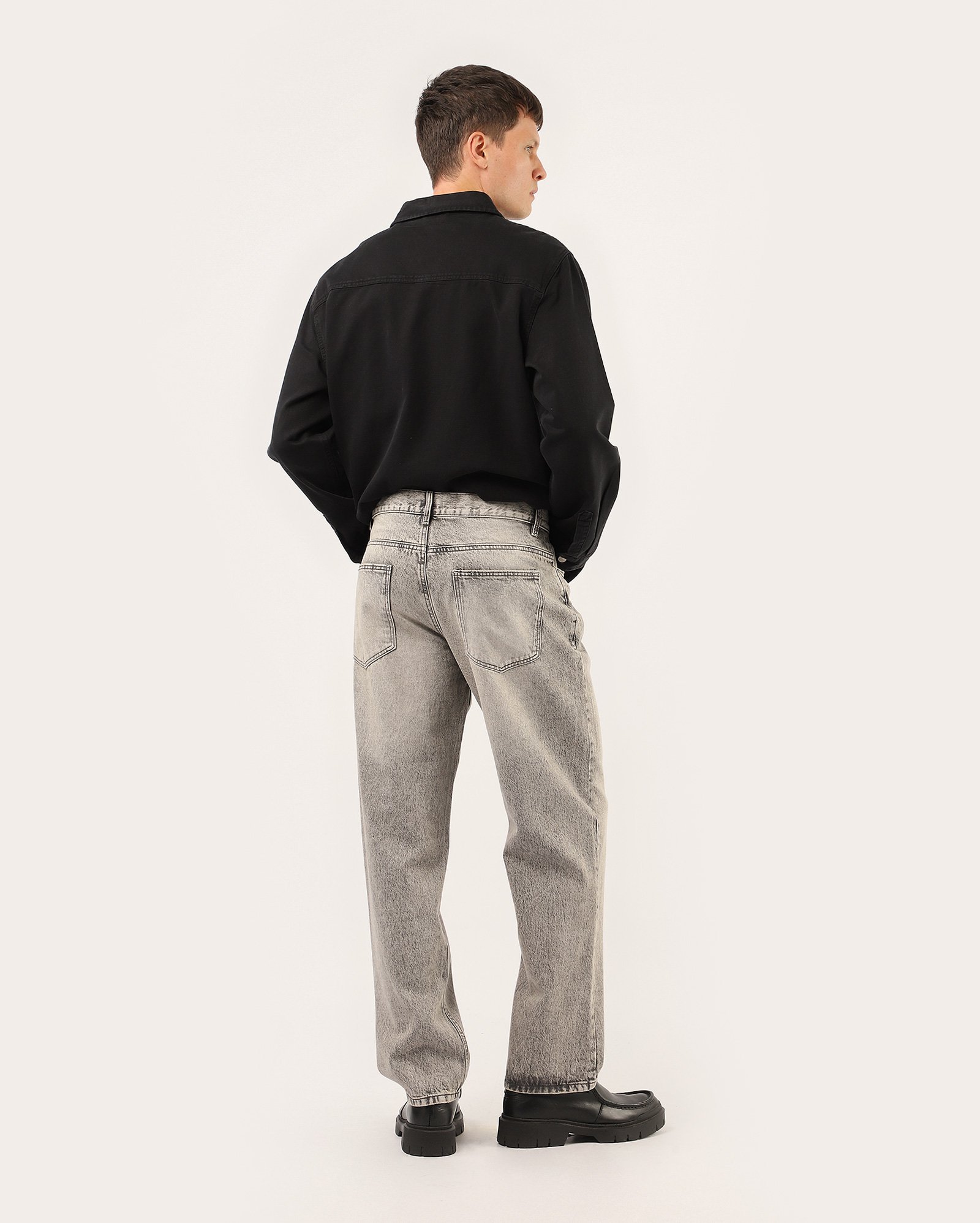 Riachuelo | Calça black jeans masculina reta estonada | Pool Jeans