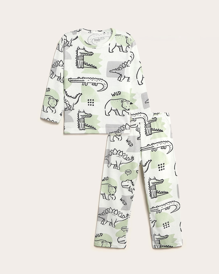 Riachuelo | Pijama longo infantil dinossauros 2-6A - multicor
