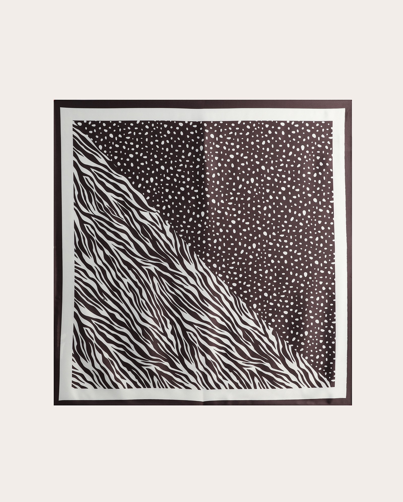 Riachuelo | Lenço feminino bandana zebra - marrom