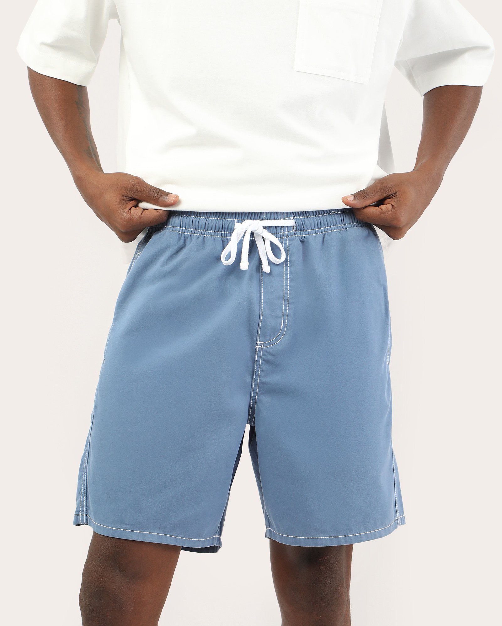 Riachuelo | Bermuda sarja masculina reta - azul | Pool Jeans