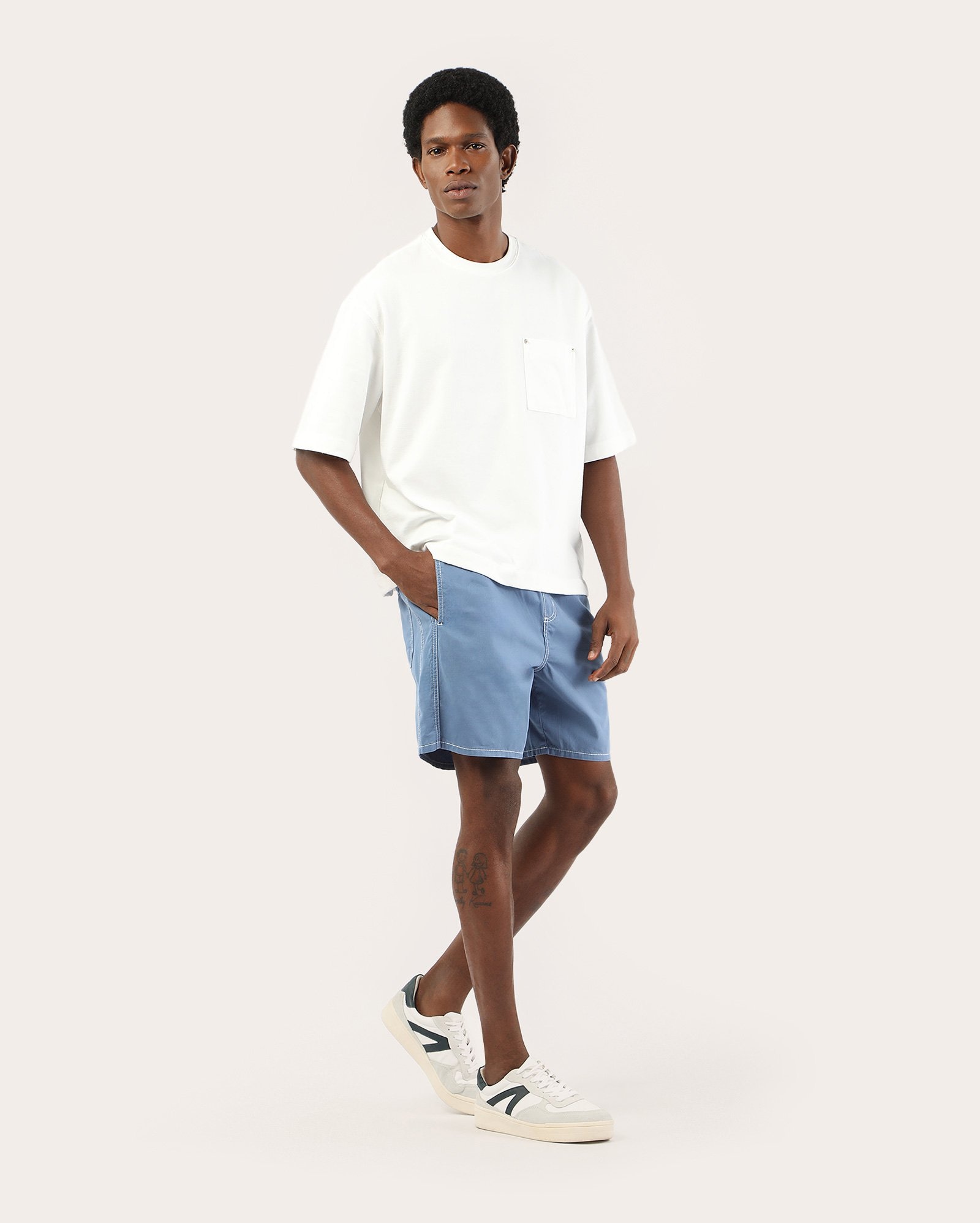 Riachuelo | Bermuda sarja masculina reta - azul | Pool Jeans