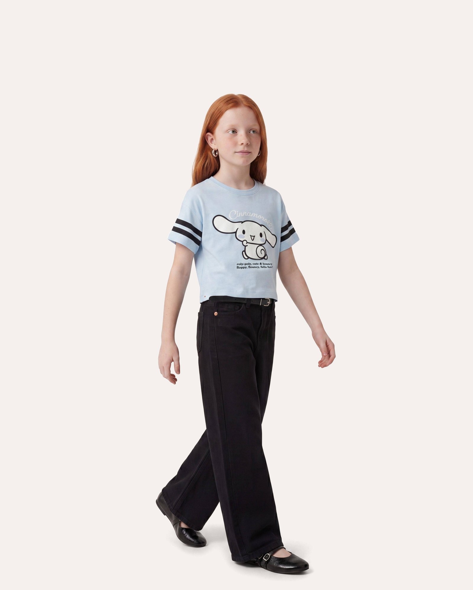 Riachuelo | Camiseta infantil boxy Cinnamoroll 6-14A - azul | Sanrio
