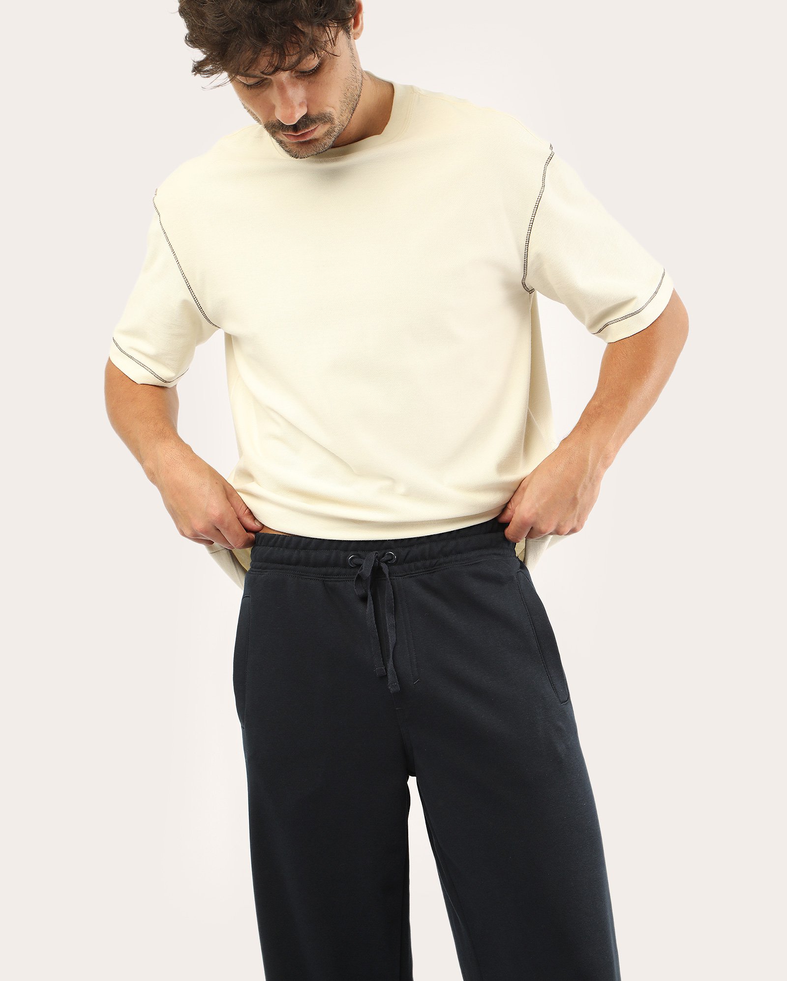 Riachuelo | Calça moletom masculina básica reta - azul