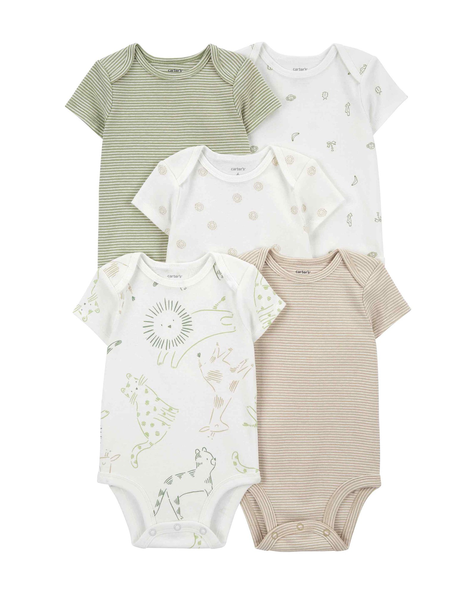 Riachuelo | Enxoval bebê 7 peças animais listrado + caixa presente M ...