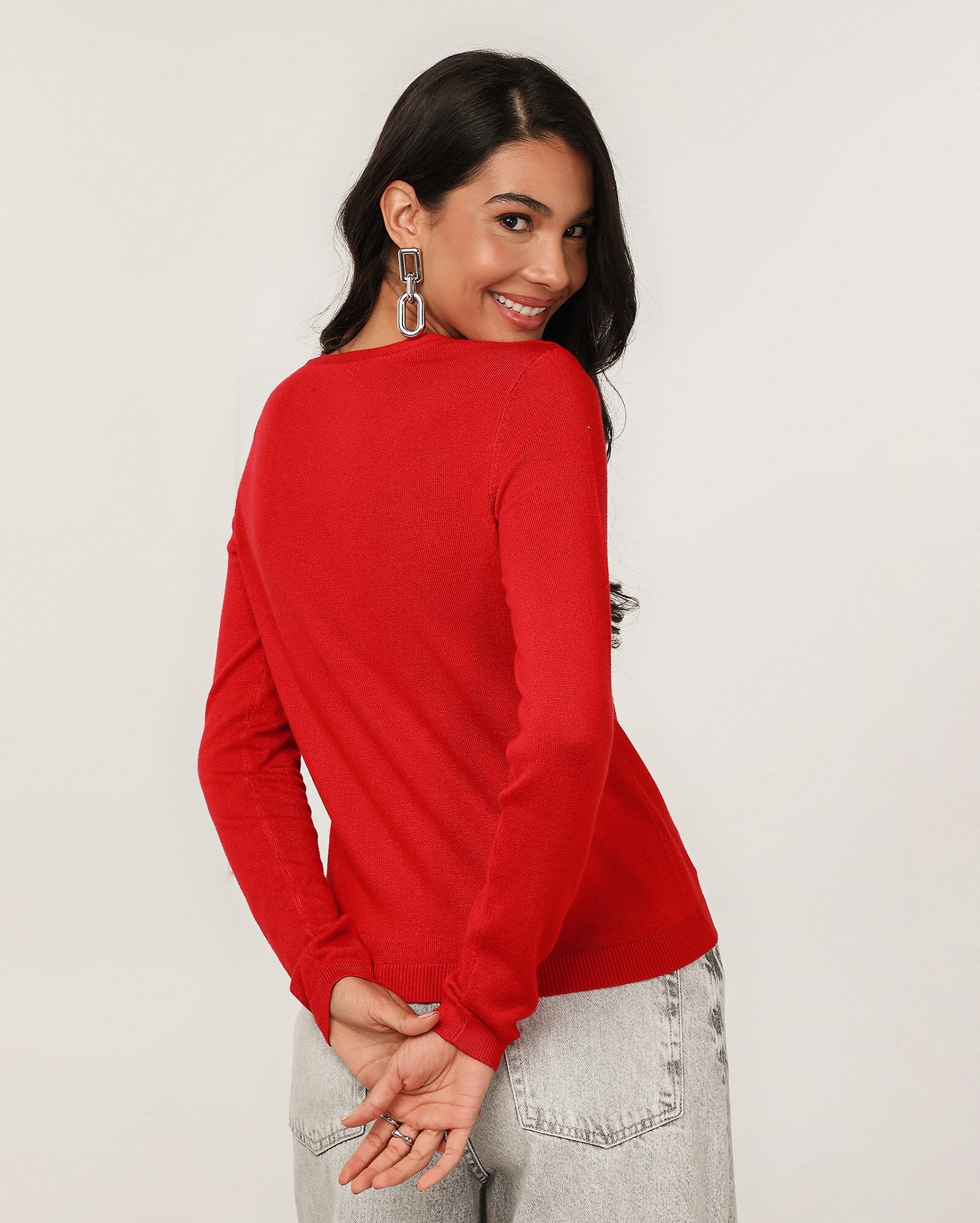 Riachuelo | Kit cardigan feminino 2 peças tricot decote V com botão ...