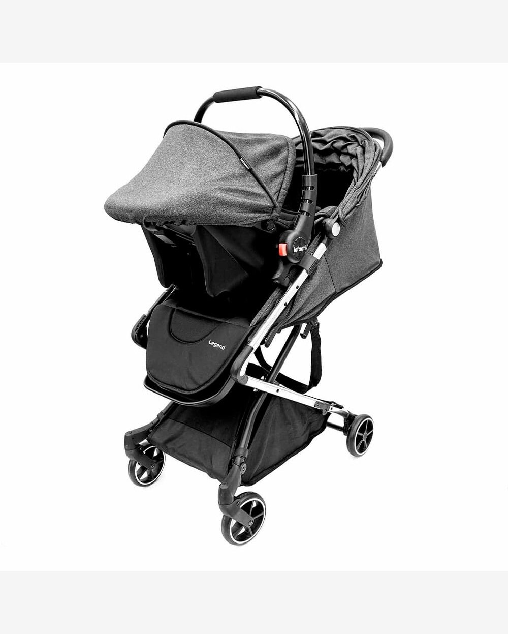 Riachuelo | Carrinho de Bebê Legend Infanti 3 Posições – Black Bold