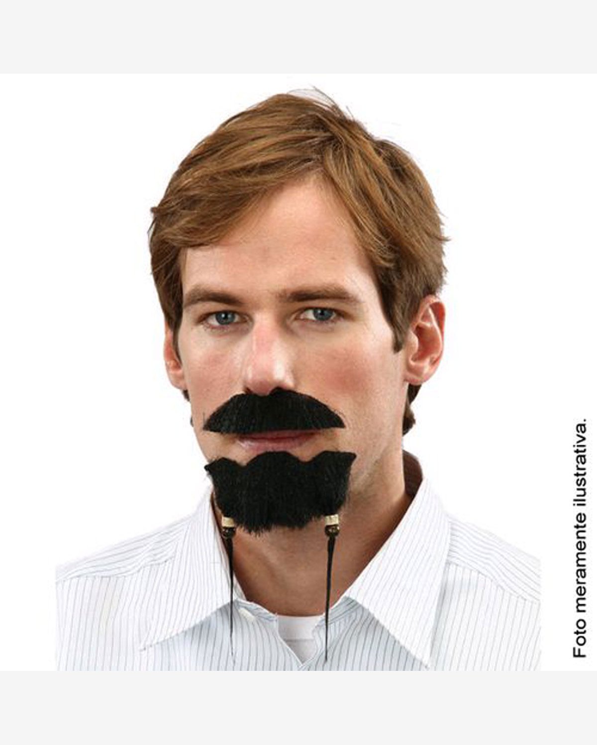 Riachuelo | Bigode Chinês com Barba Preto