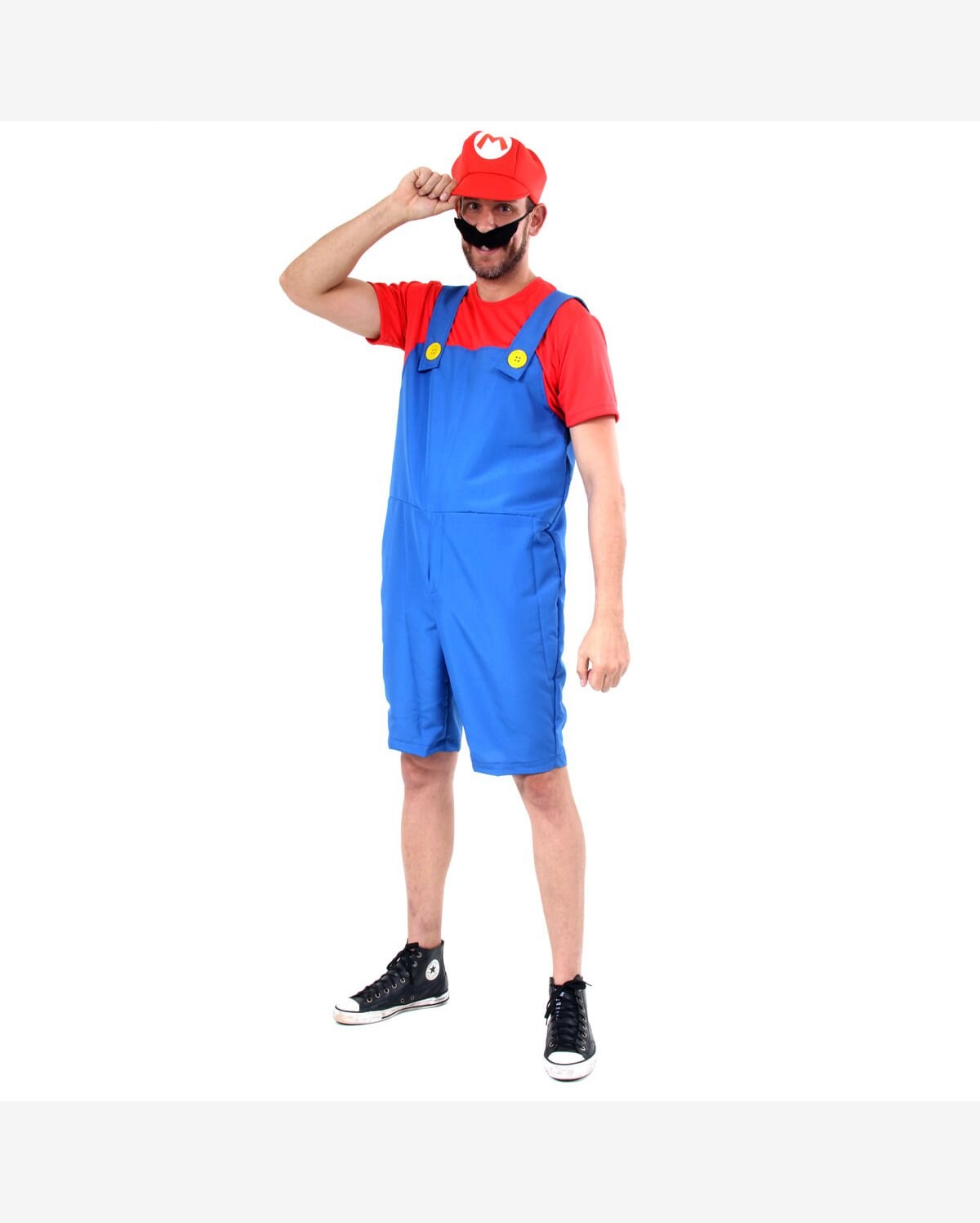 Riachuelo | Fantasia Mario Curto Adulto Verão - Super Mario World