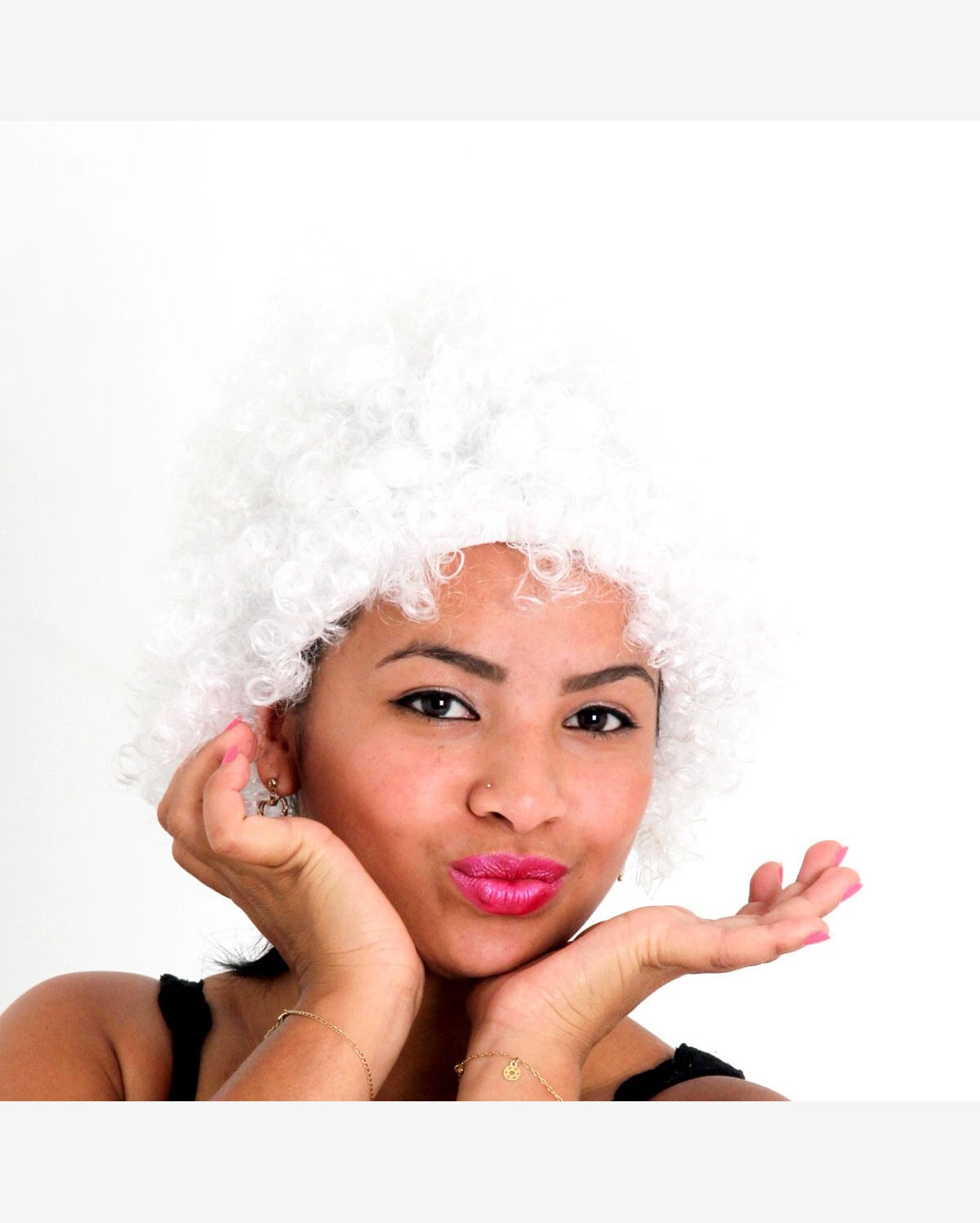 Riachuelo | Peruca Black Power - Branca (menor)