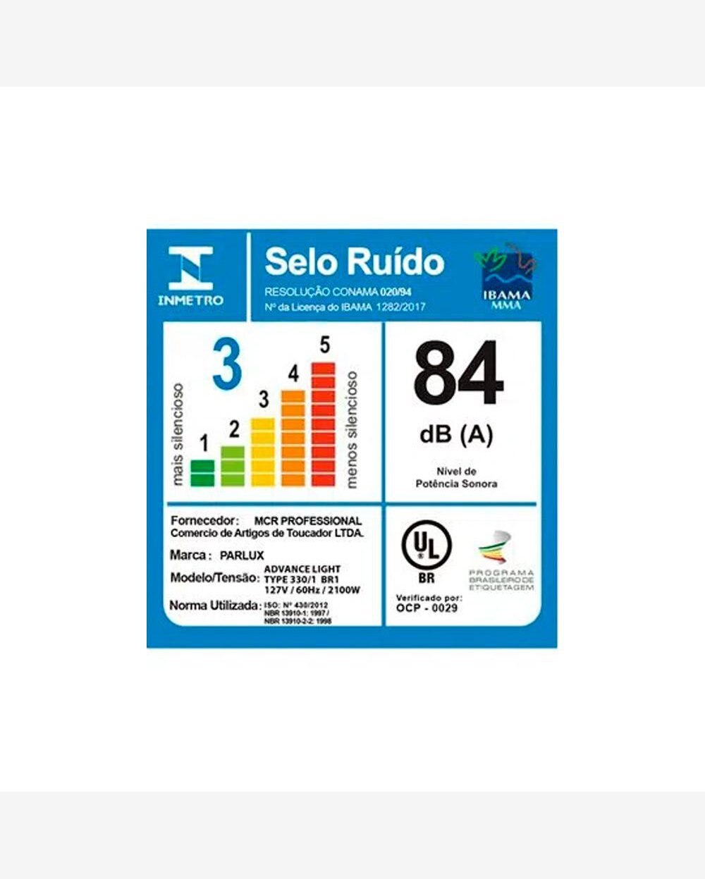 Riachuelo | Parlux Advanced Secador De Cabelo Light Dourado 220V