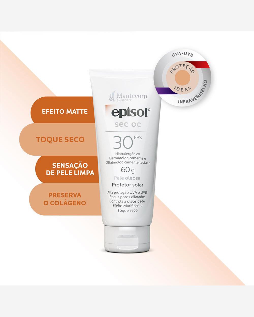 Riachuelo | Mantecorp Episol Sec OC Protetor Solar FPS30 60g
