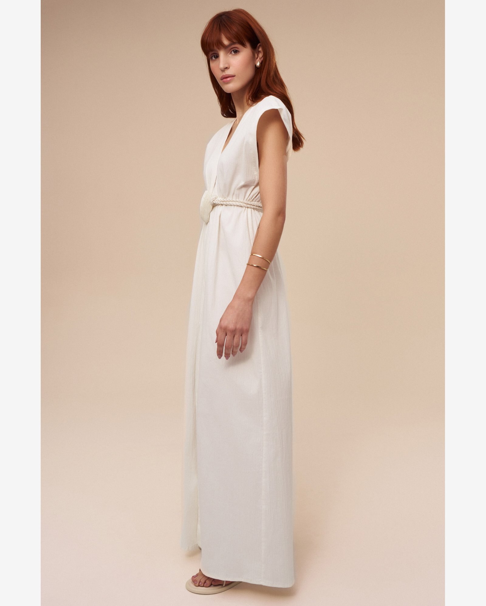 Riachuelo | Vestido Saída Longa Conchas Off White