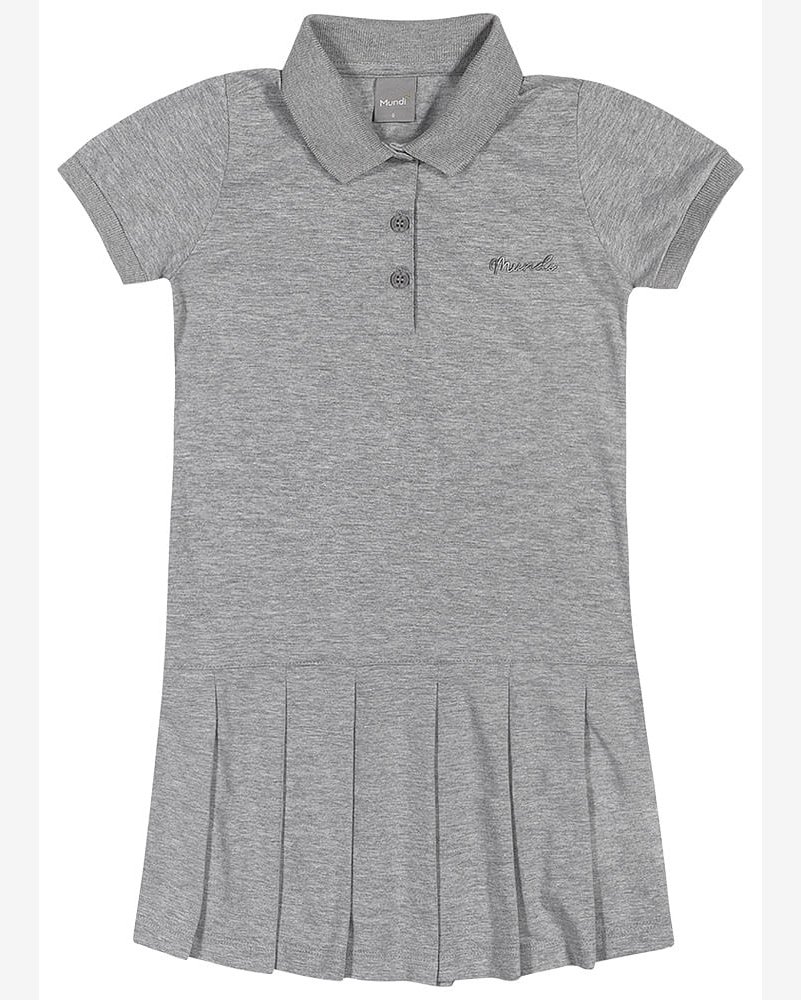 Riachuelo | Vestido Polo Infantil Menina De Piquet Confort Com Cor Lisa ...