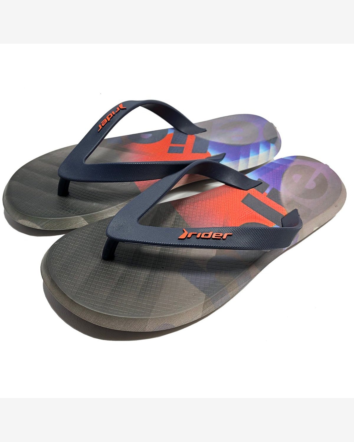 Riachuelo | Chinelo Rider R1 Energy AD Masculino - Cinza e Vermelho