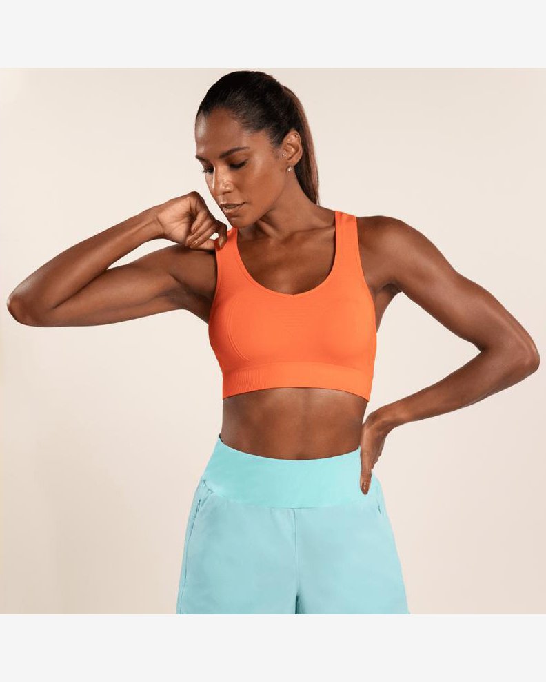 Riachuelo | Top Lupo Seamless Basic Com Bojo - Laranja