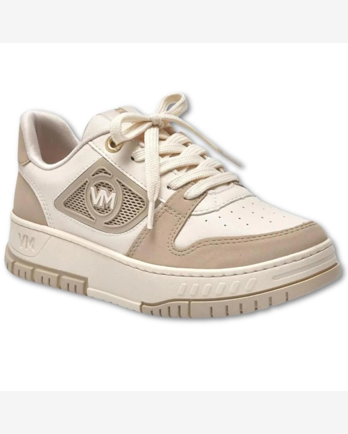 Riachuelo | Tênis Via Marte Casual Logo Lateral Feminino - Off White e Bege