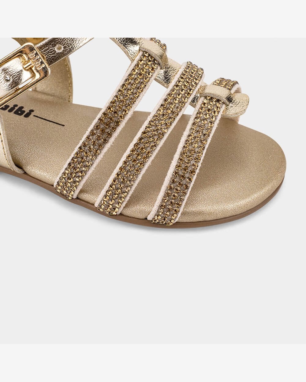 Riachuelo | Sandália Infantil Bibi Mini Me Dourada com Brilho 1102345