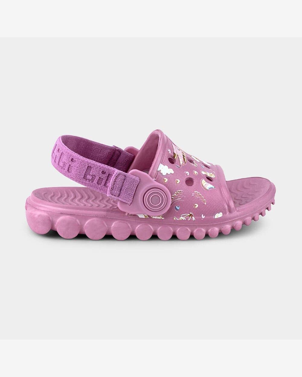 Riachuelo | Chinelo Infantil Bibi Sun Slide Rosa de Unicórnio