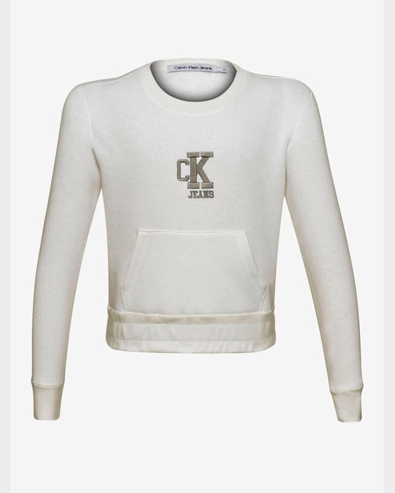 Riachuelo | Casaco Circular Ckjg Logo College Bordad - Off White