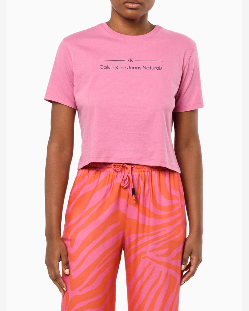 Riachuelo | Camiseta Feminina Hero Calvin Klein Jeans - Rosa Médio