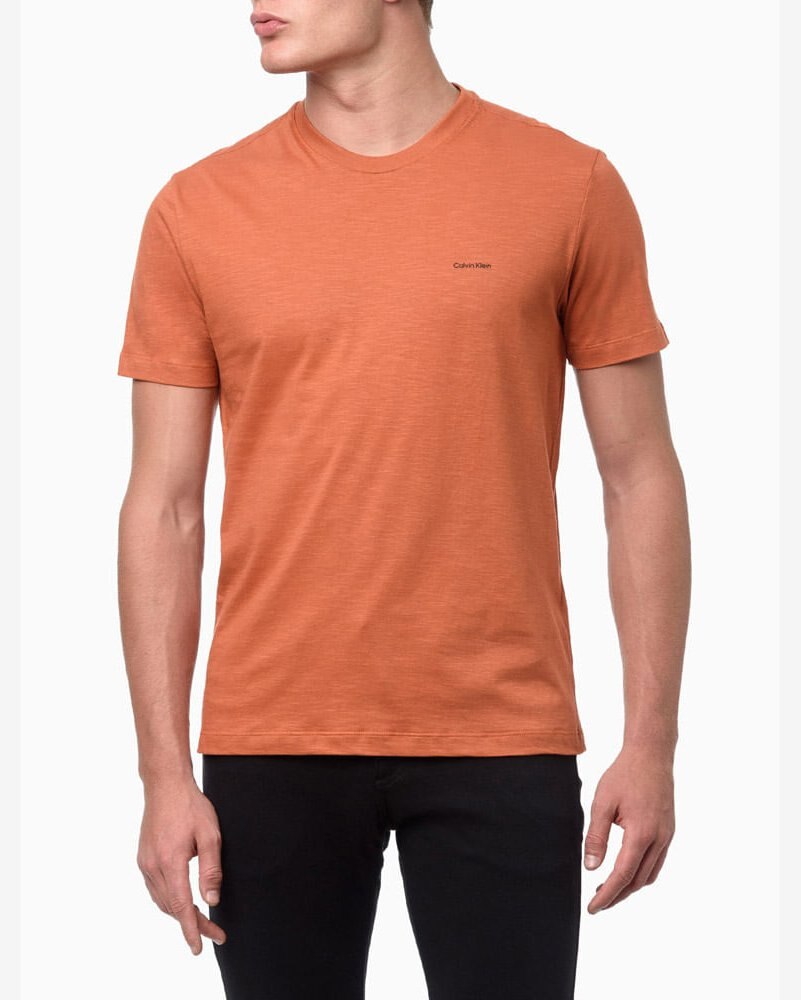Riachuelo | Camiseta Masculina Manga Curta Flamê Calvin Klein - Tijolo ...