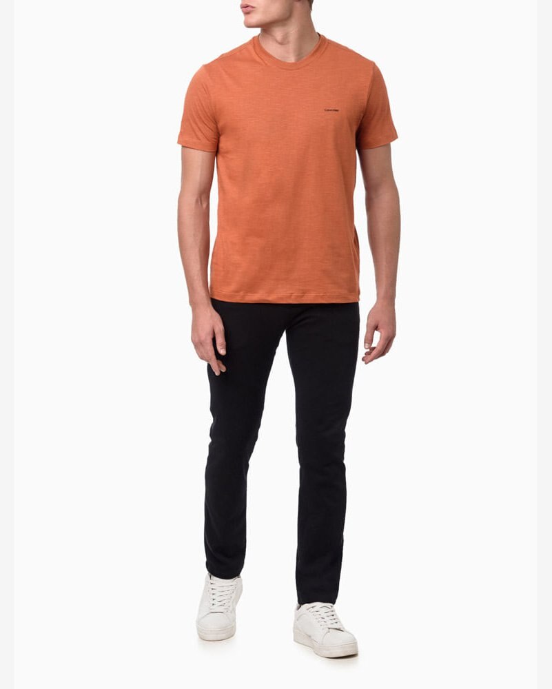 Riachuelo | Camiseta Masculina Manga Curta Flamê Calvin Klein - Tijolo ...