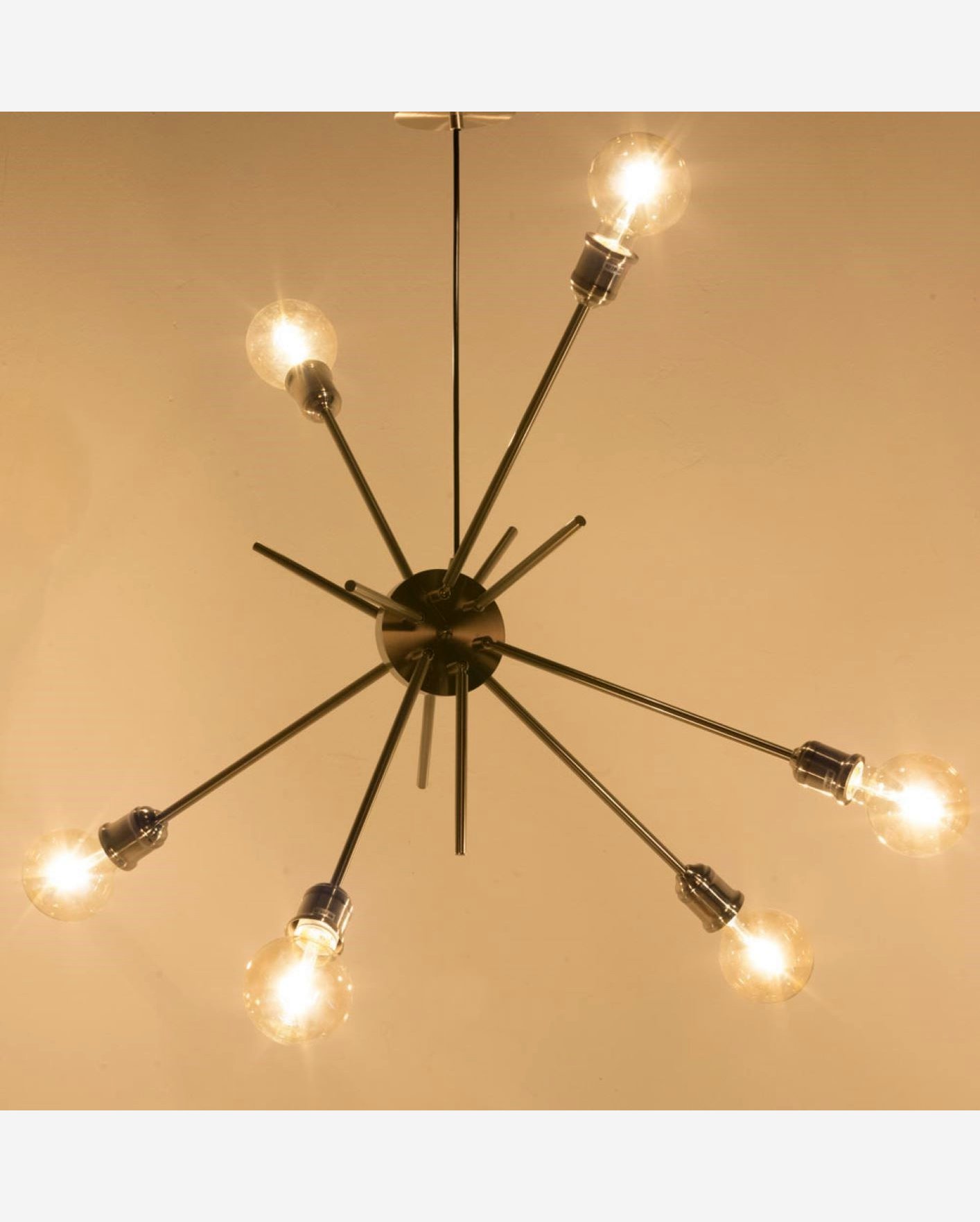 Riachuelo | Lustre Pendente Moderno para Sala de Jantar - Ring Satinado