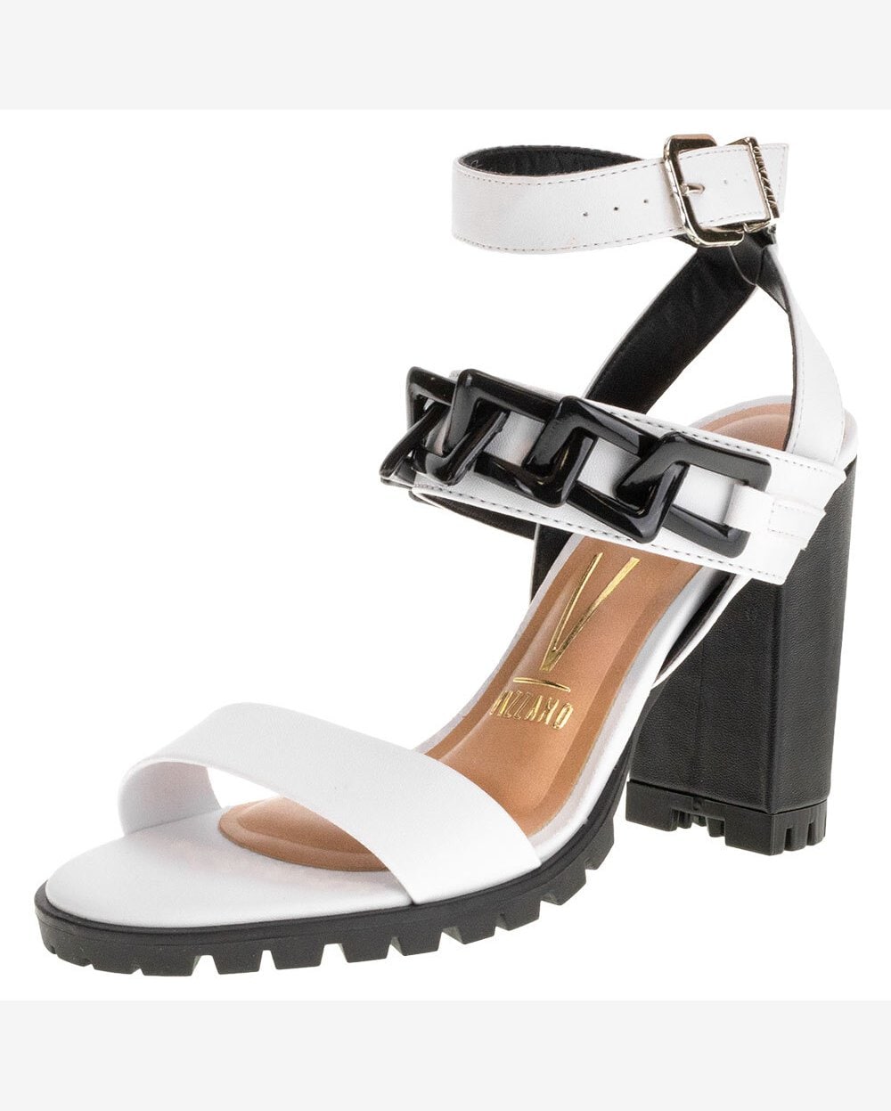 Riachuelo | SANDÁLIA FEMININA SALTO ALTO VIZZANO - 6466104