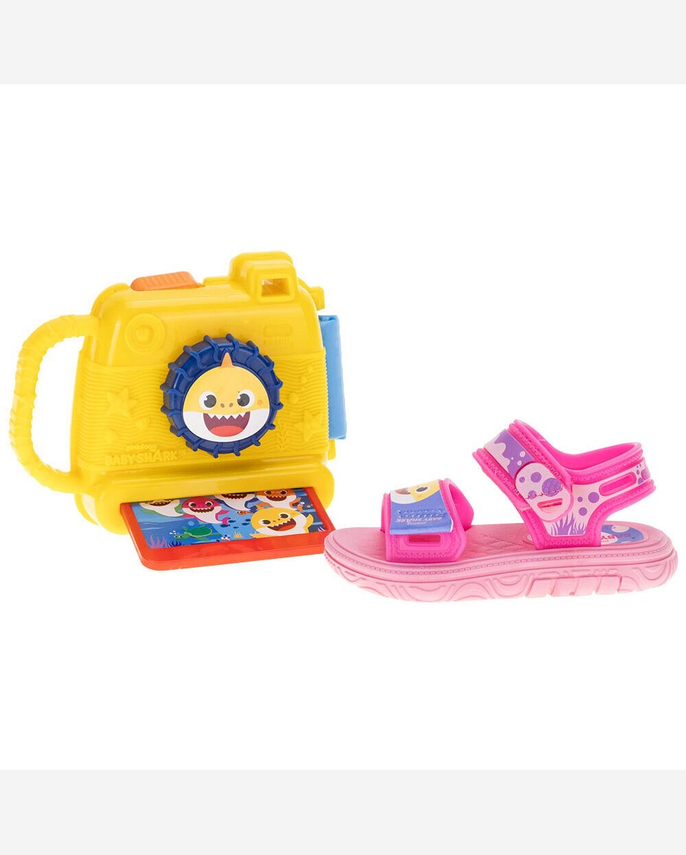 Riachuelo | KIT SANDÁLIA BABY SHARK + CÂMERA FOTOGRÁFICA GRENDENE KIDS