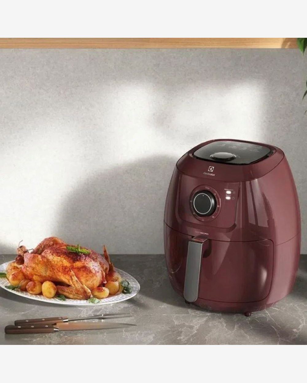 Riachuelo | Fritadeira Electrolux Elétrica Airfryer 5L EAF51 Bordô 110V ...