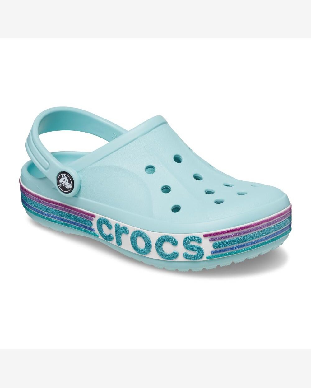 Riachuelo | Sandália crocs bayaband rainbow glitter clog k pure water