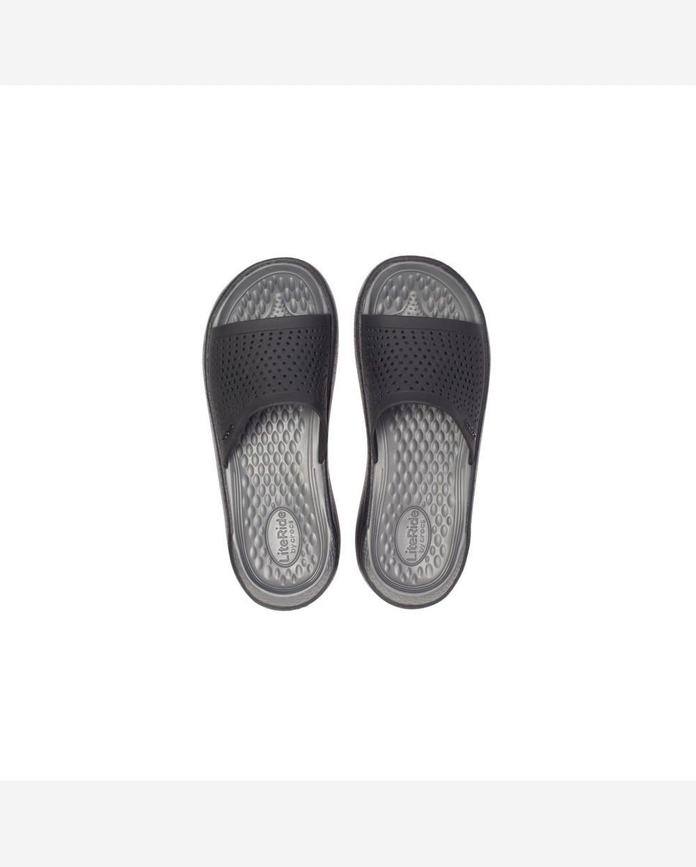 Riachuelo | Chinelo crocs literide slide black/slate grey