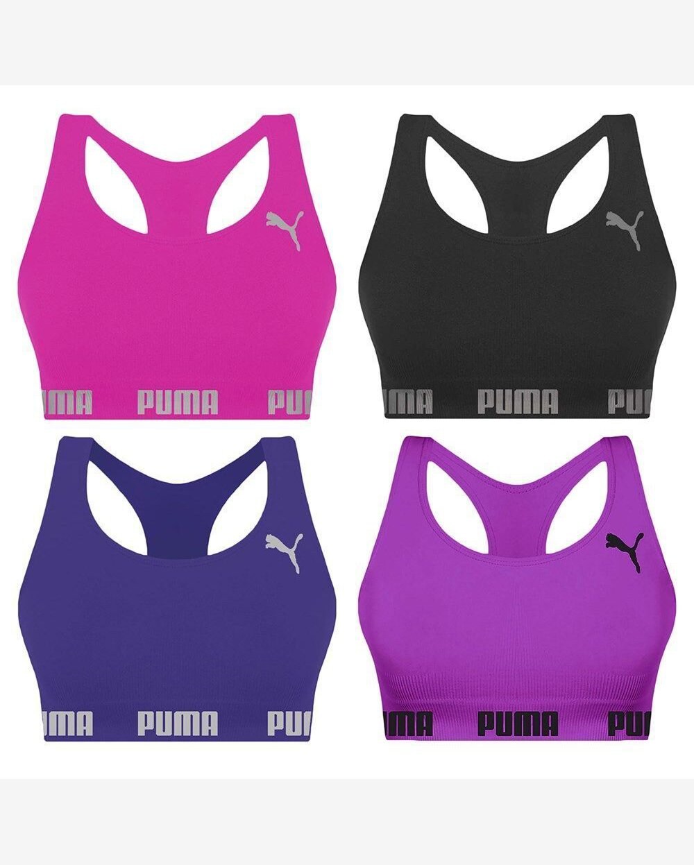 Riachuelo | Kit 4 Tops Puma Nadador Sem Costura Feminino